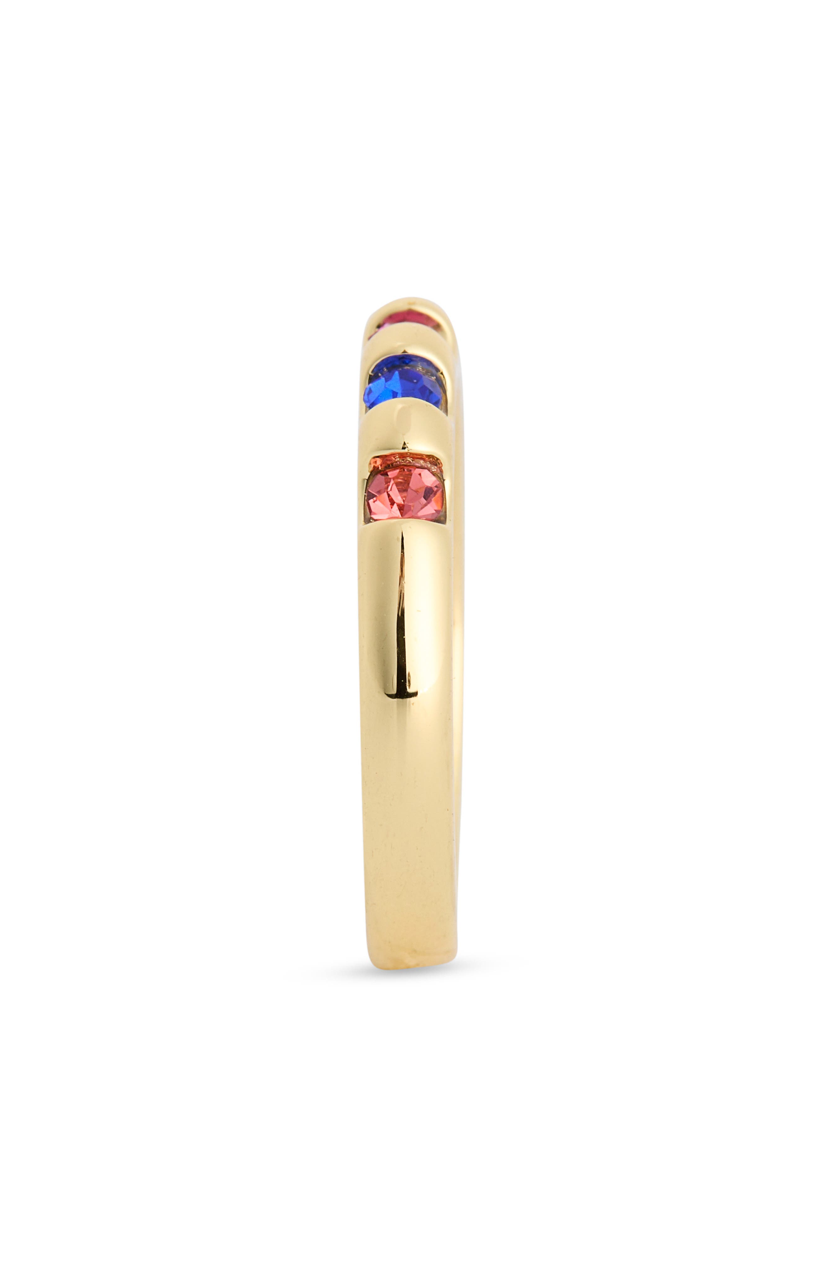 Covet Multicolor Crystal Band Ring | Nordstromrack