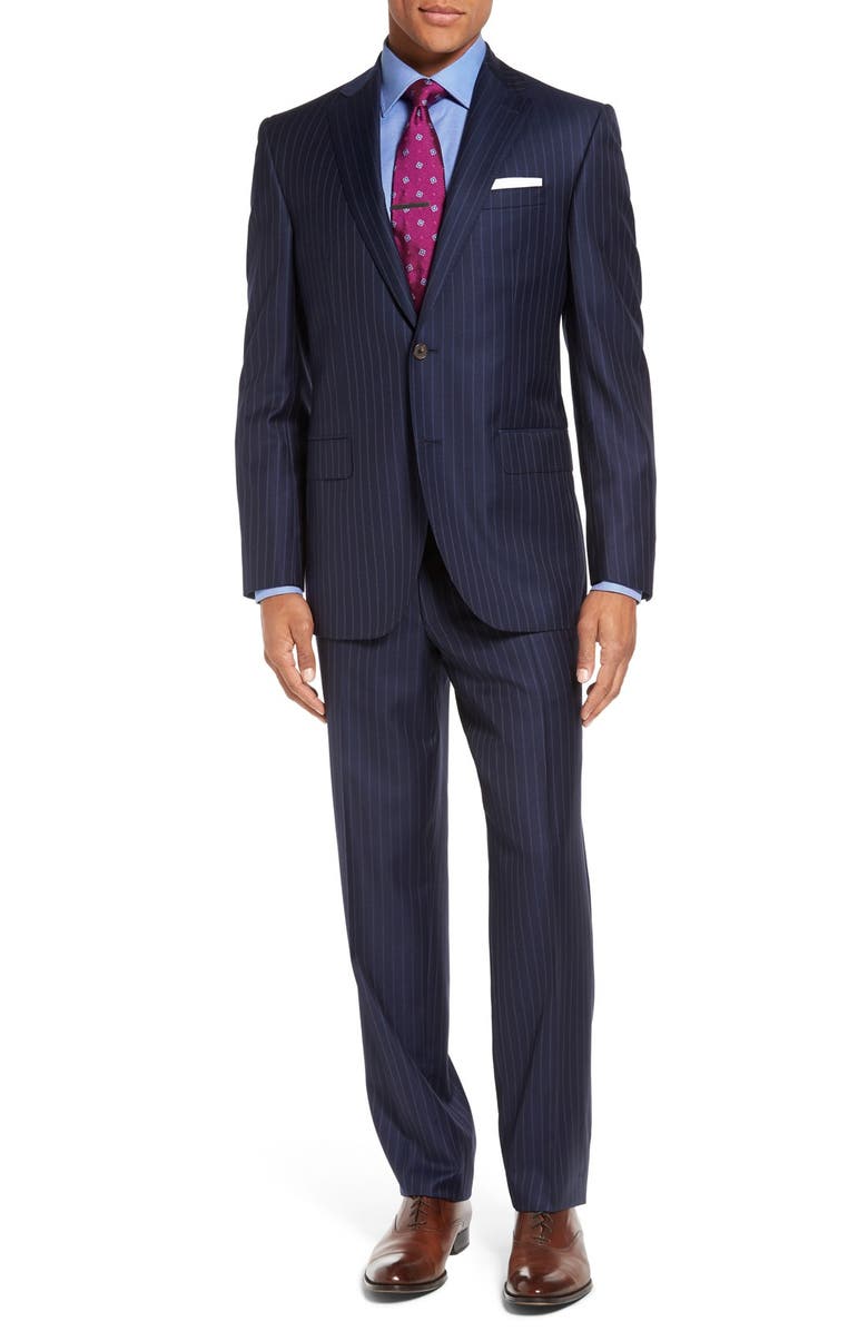 David Donahue 'Ryan' Classic Fit Pinstripe Wool Suit | Nordstrom