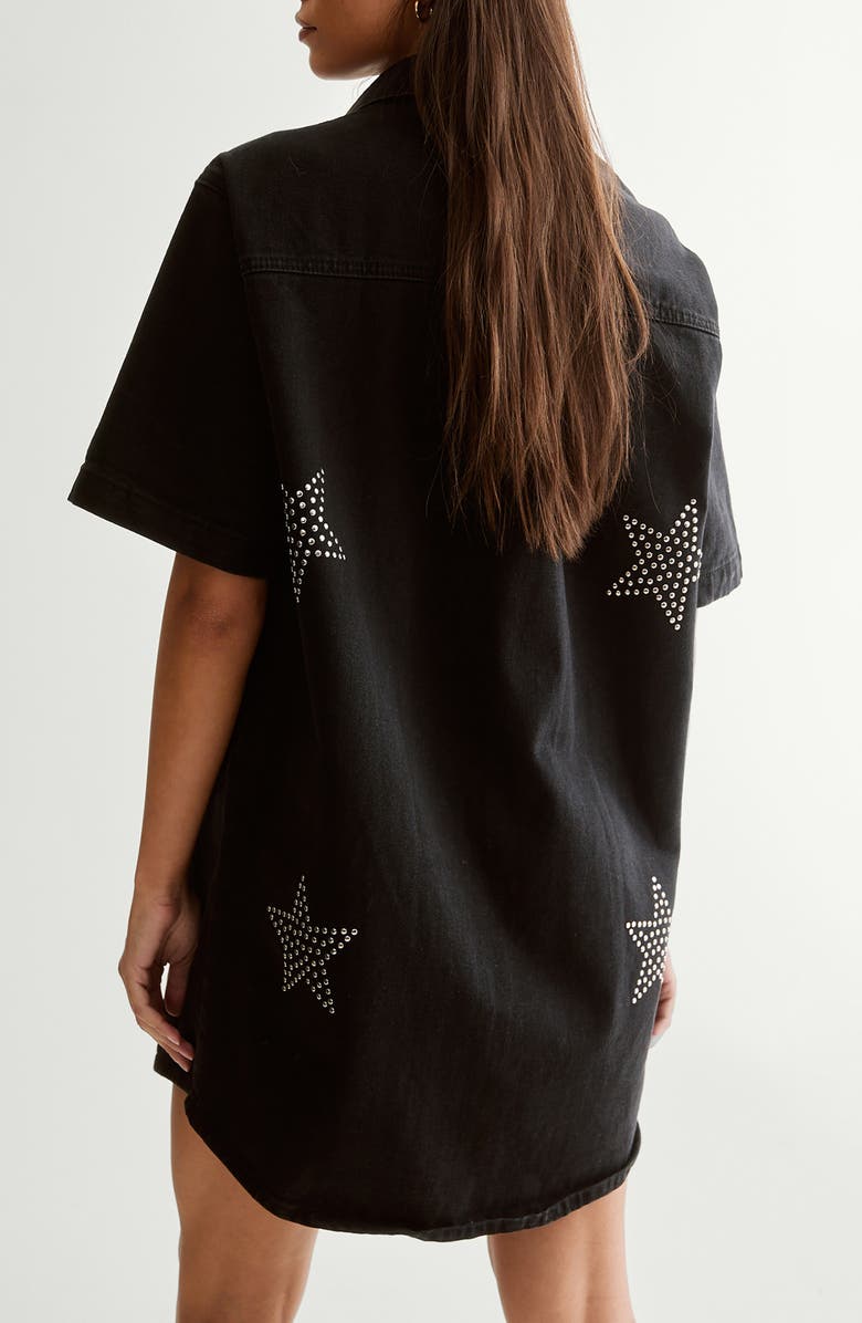 NASTY GAL Star Studded Denim Shirtdress | Nordstromrack