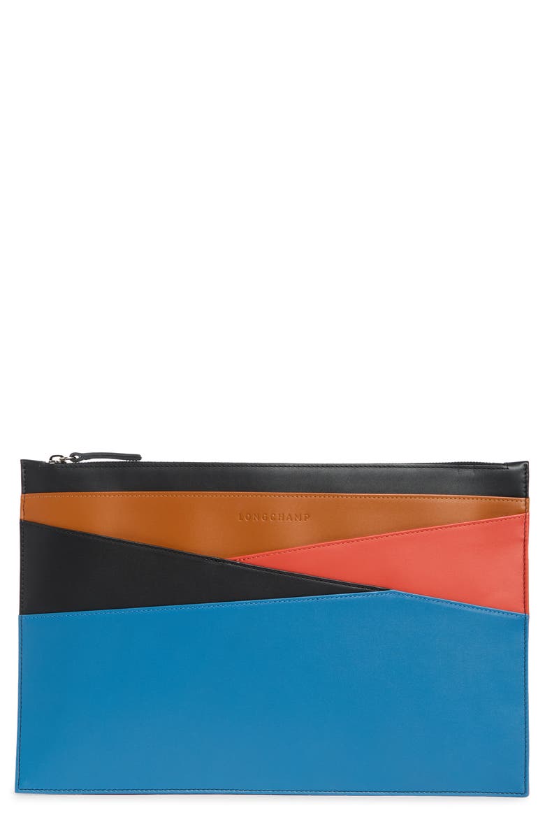 Longchamp Ruban Patchwork Slim Zip Pouch Clutch | Nordstromrack