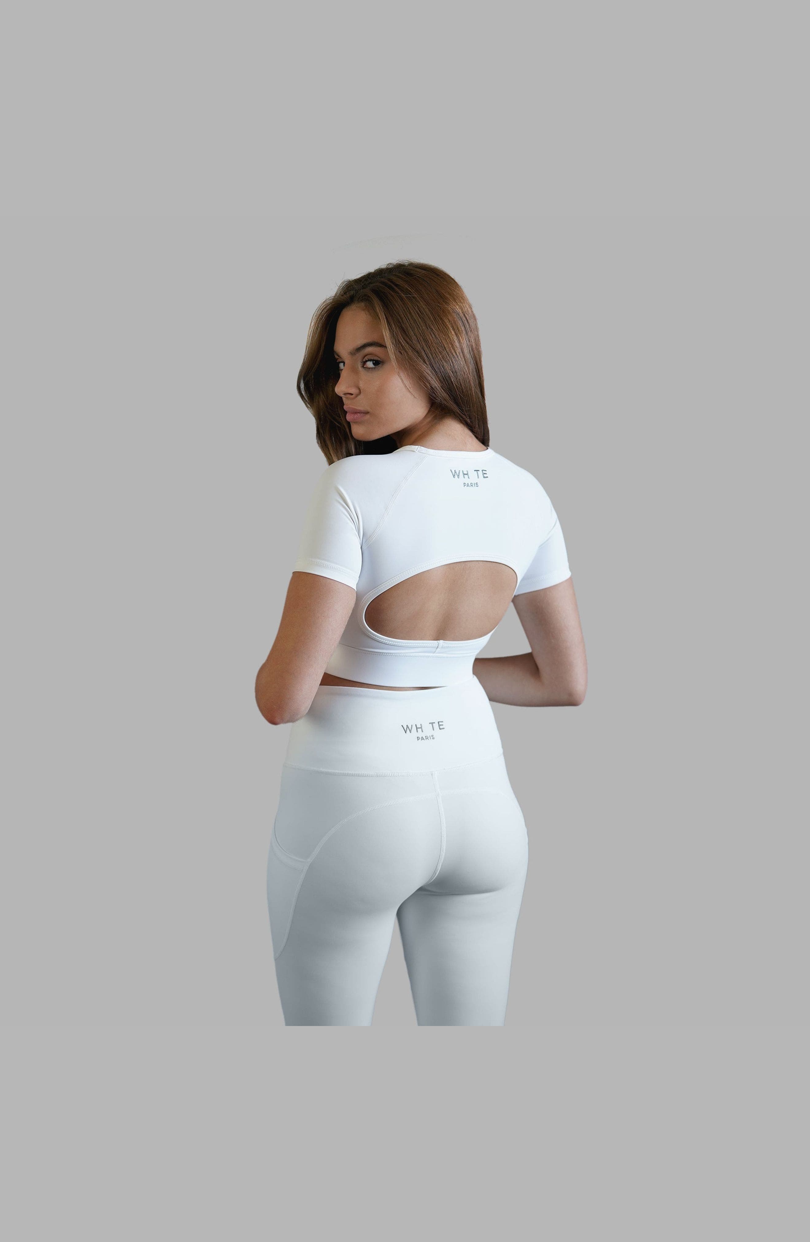 Blvck Whte Open Back Sport Bra | Nordstrom
