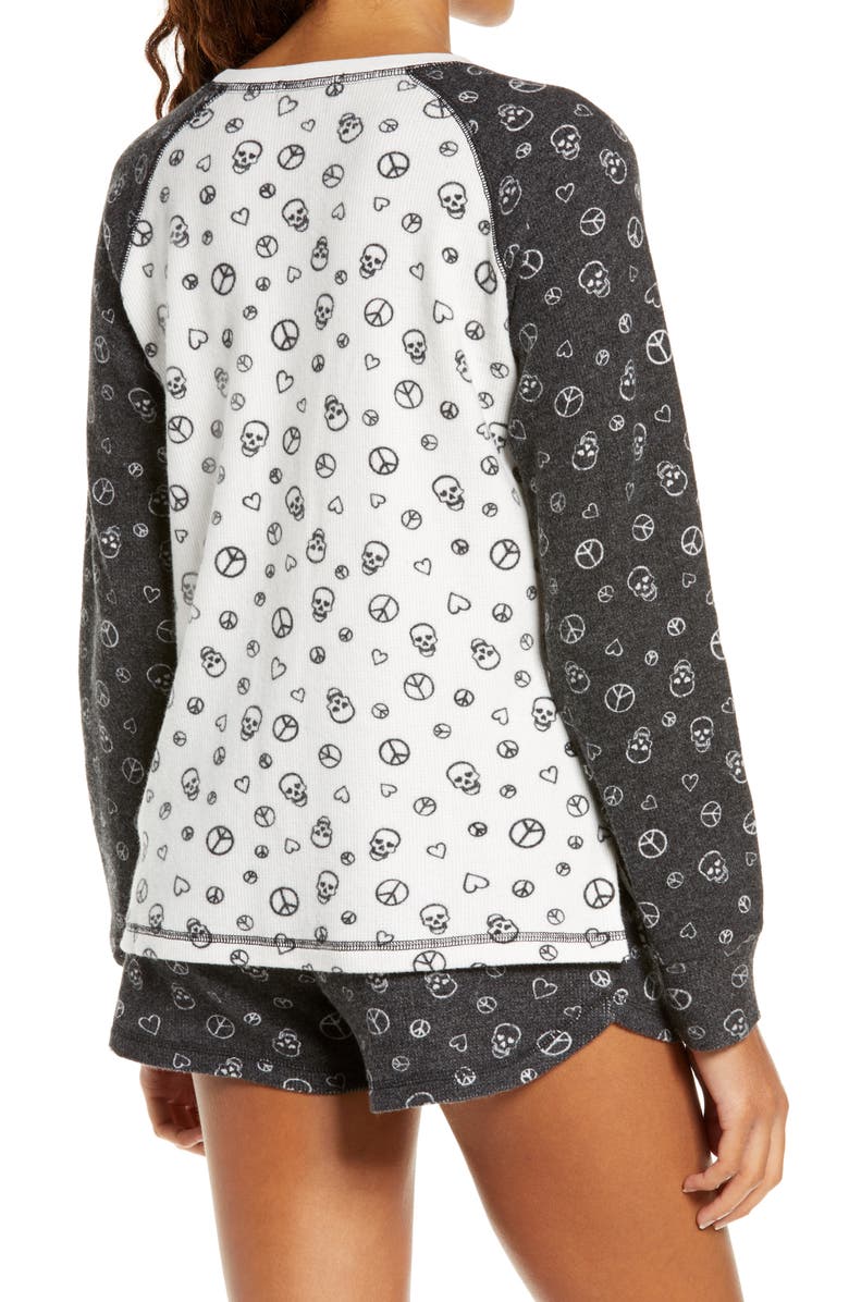 PJ Salvage Peace Long Sleeve Pajama Top | Nordstromrack