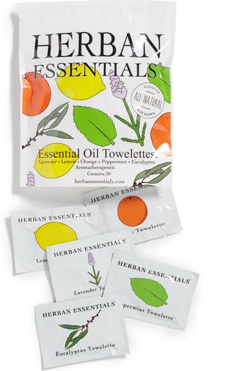HERBAN ESSENTIALS Assorted Essential Oil Towelettes | Nordstrom