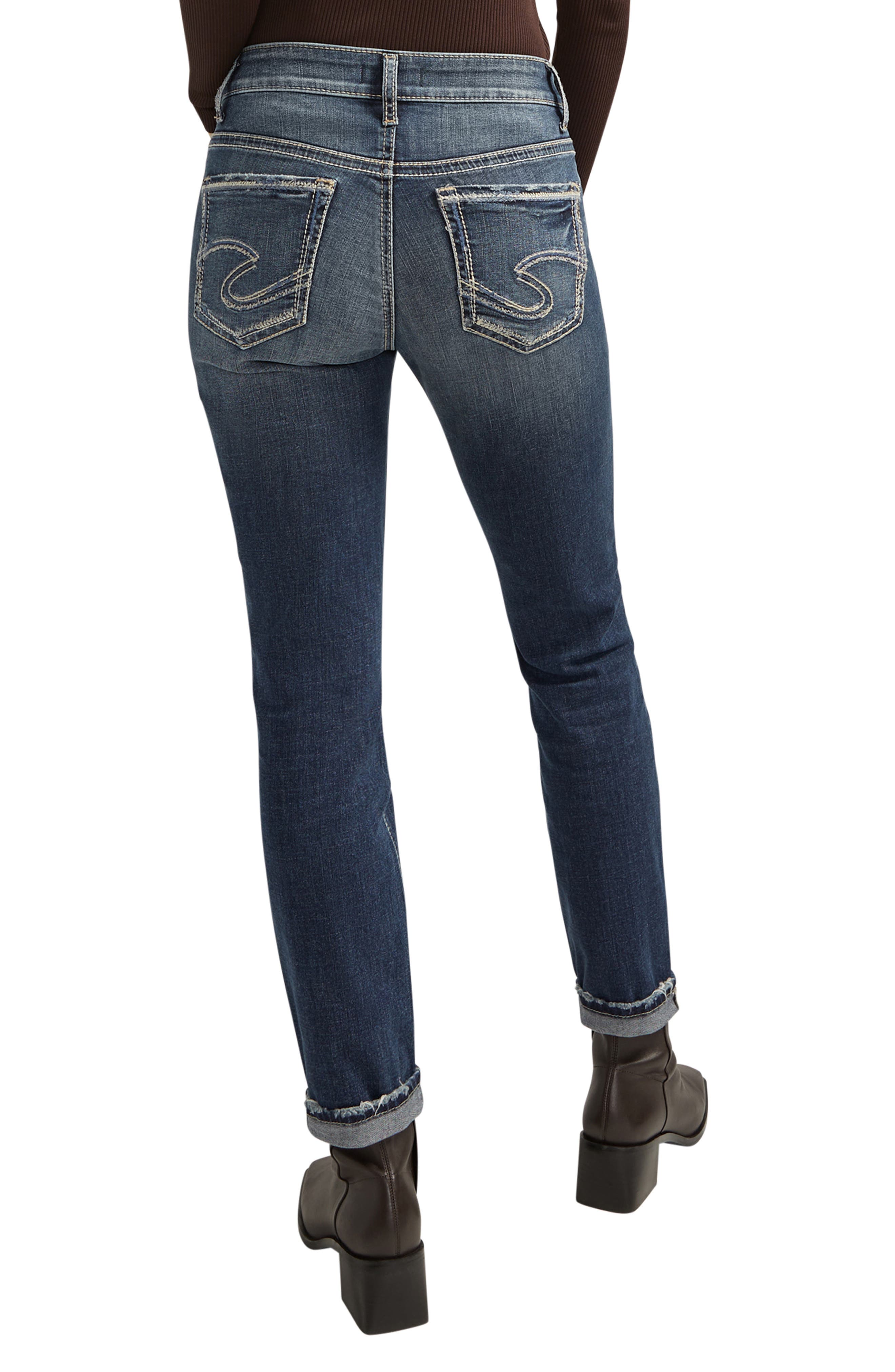 Silver Jeans Co. Boyfriend Cuff Slim Leg Jeans | Nordstrom