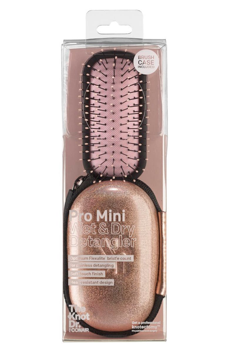 CONAIR The Knot Dr. Pro Mini Wet & Dry Detangler Brush - Pink ...