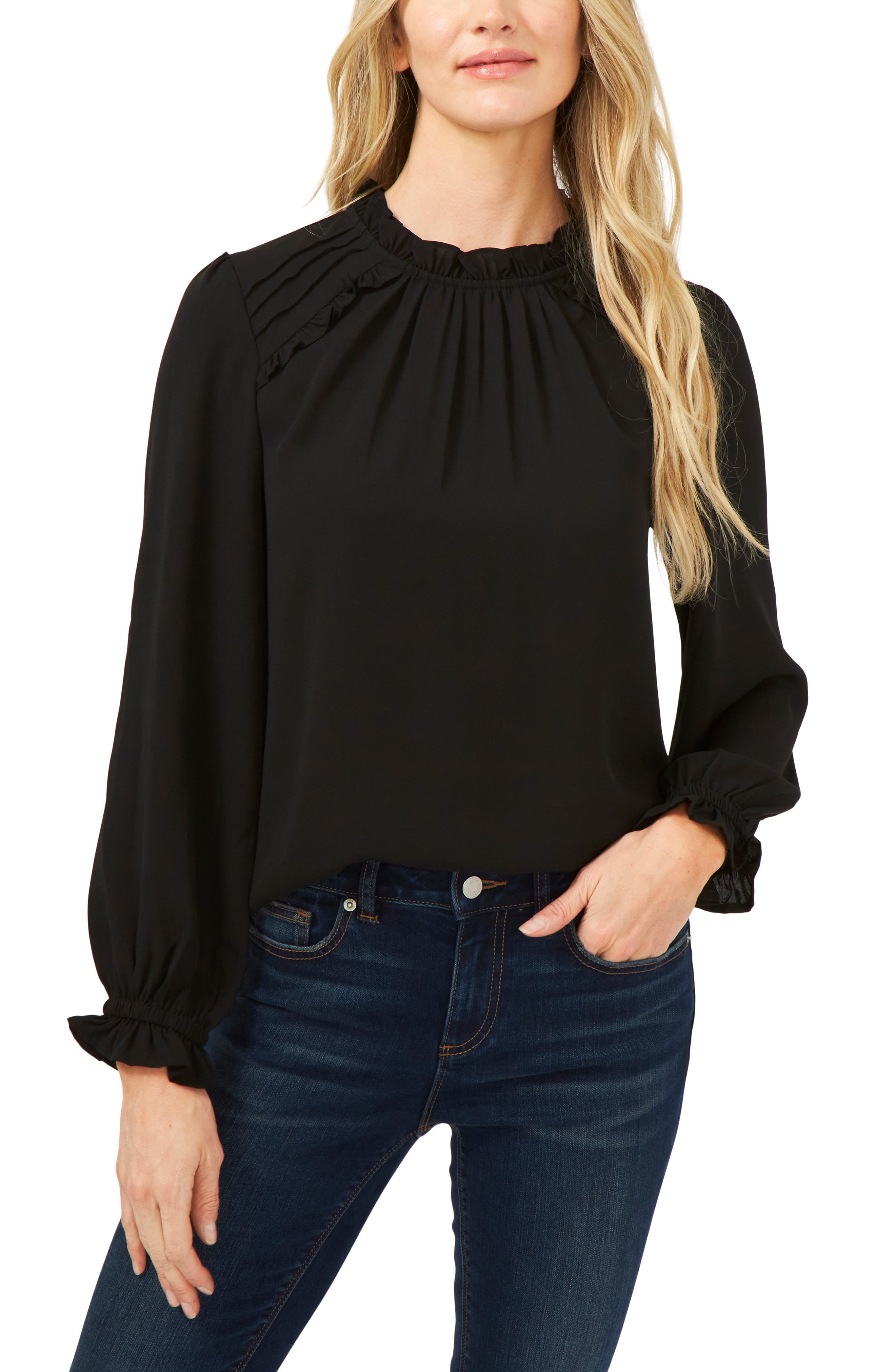 CeCe Ruffle Detail Blouse | Nordstromrack