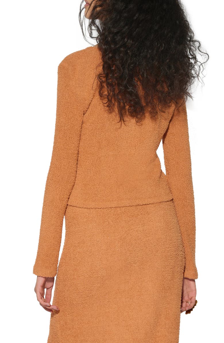 SOMETHING NEW Mila Fuzzy One-Button Cardigan | Nordstromrack