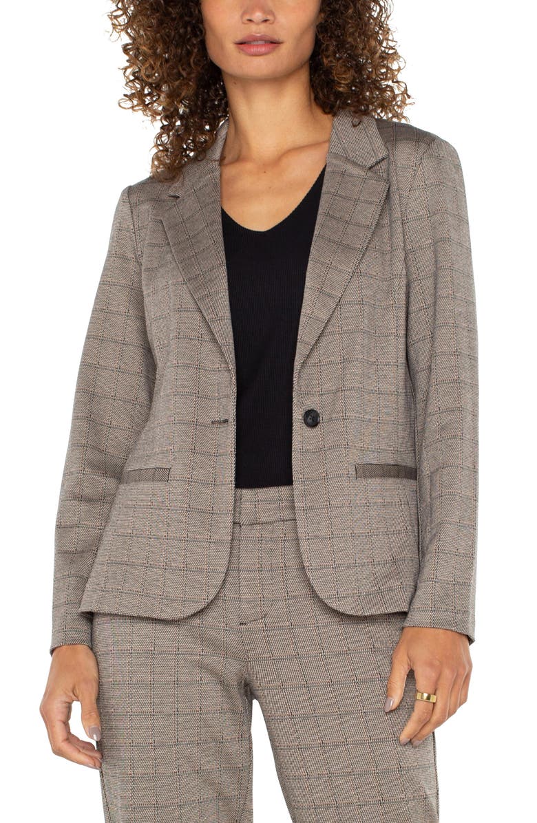 Liverpool Los Angeles Plaid One-Button Blazer | Nordstromrack