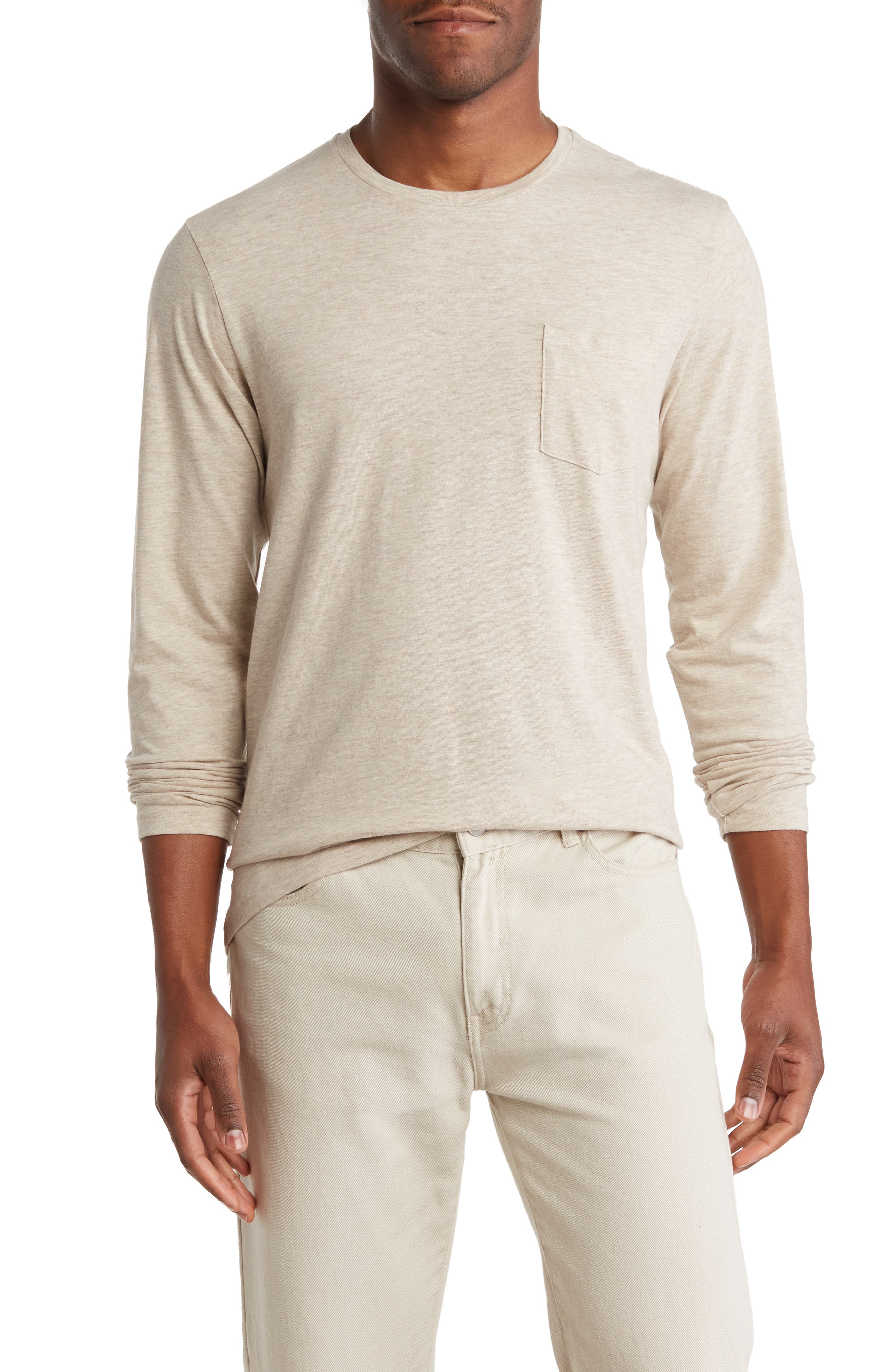 Abound Heathered Long Sleeve Pocket Tee | Nordstromrack