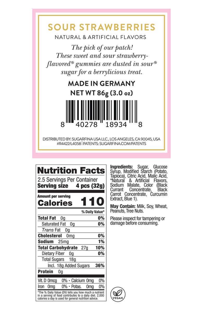 sugarfina Berry Sweet Set of 3 Candy Cubes | Nordstromrack