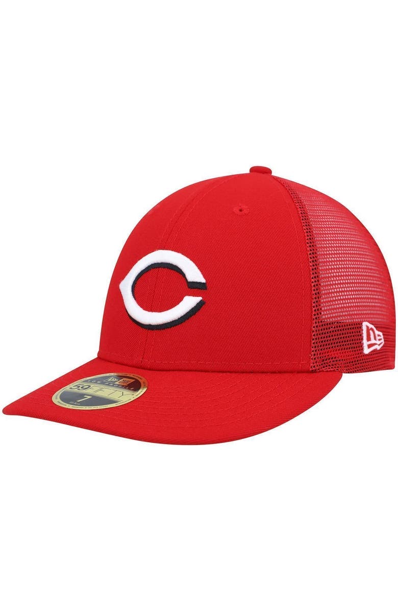 New Era Men's New Era Red Cincinnati Reds Authentic Collection Mesh ...