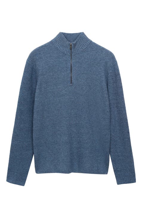 Men's Blue Quarter Zip Sweaters | Nordstrom
