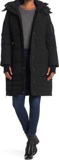 BCBG Detachable Faux Fur Hooded Puffer Coat | Nordstromrack