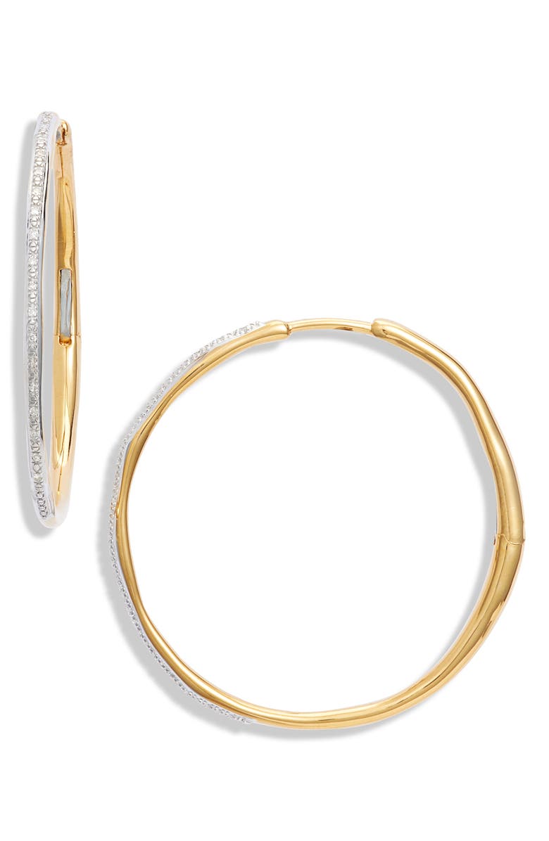 Monica Vinader Riva Large Diamond Hoop Earrings | Nordstromrack