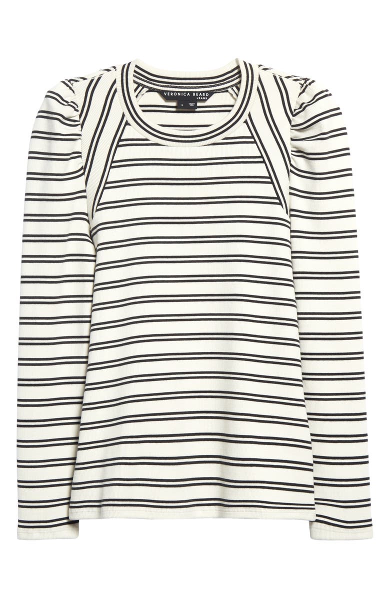 Veronica Beard Delano Stripe Cotton Top | Nordstromrack