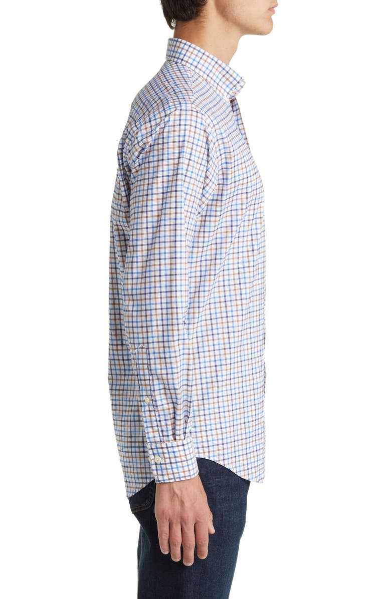 Peter Millar Crown Light Tattersall Check Button-Down Shirt | Nordstrom