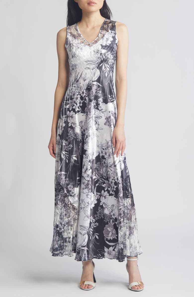 Komarov Lace-Up Back Charmeuse Dress | Nordstromrack