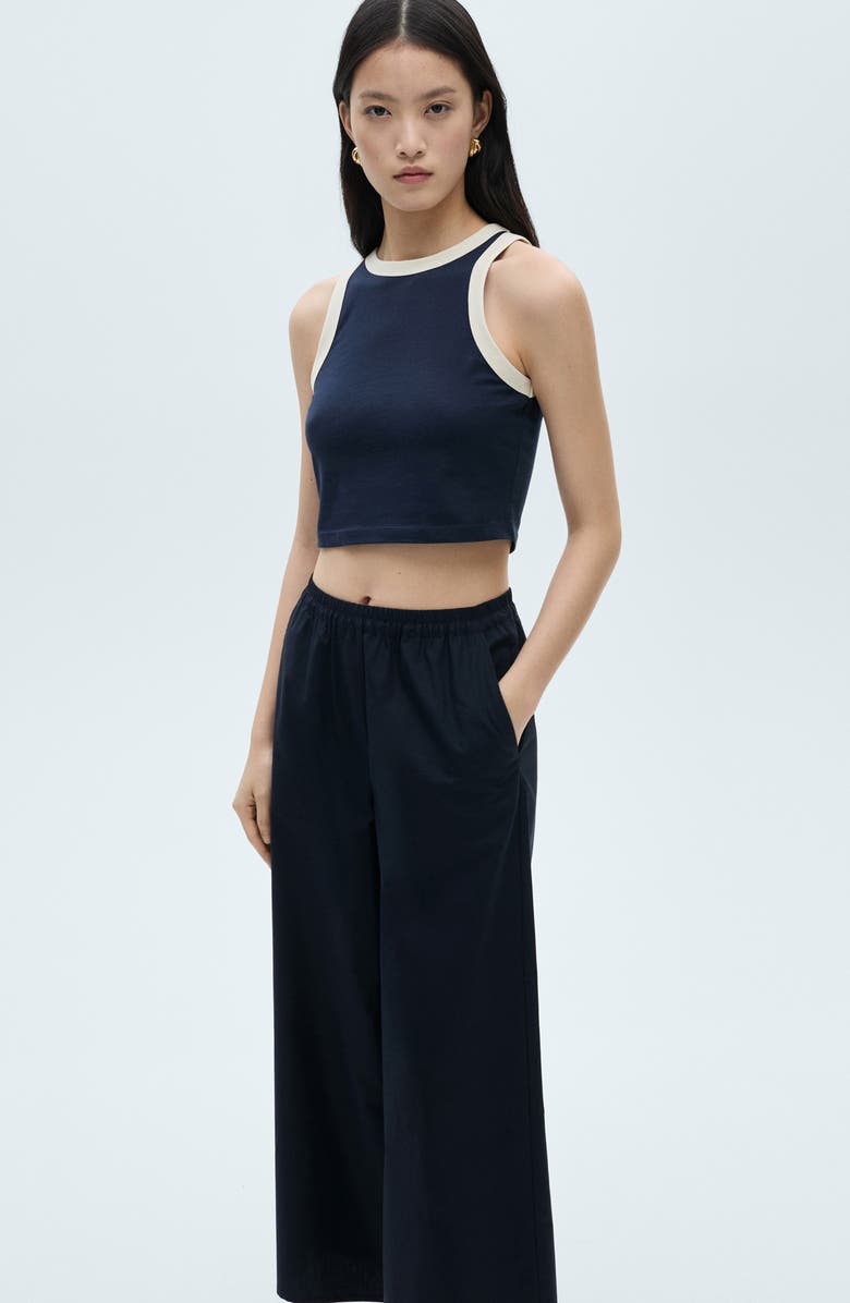 MANGO Pull-On Cotton Blend Pants | Nordstromrack