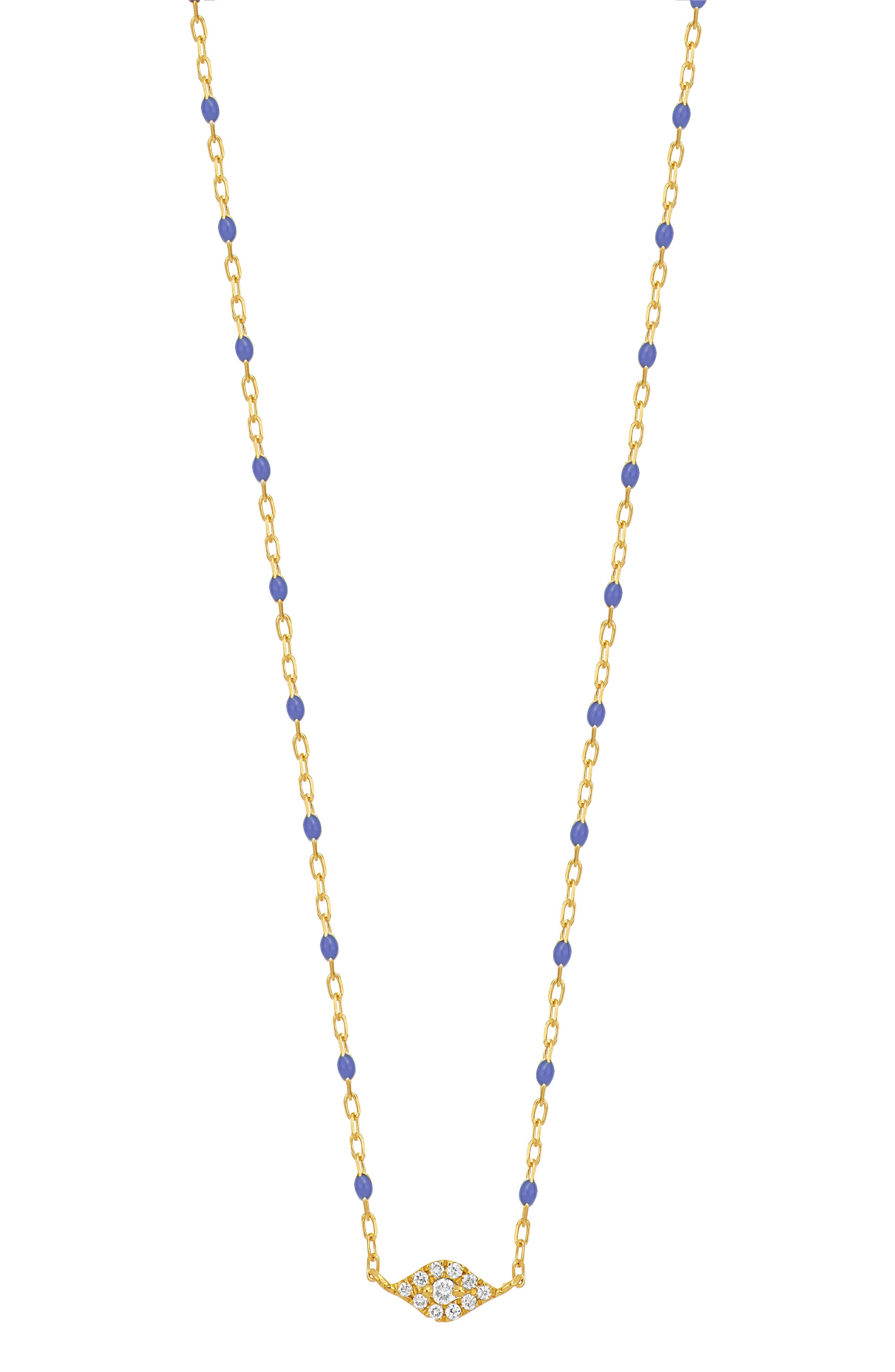 Bony Levy Icon 18K Yellow Gold Pavé Diamond Evil Eye Pendant Necklace ...