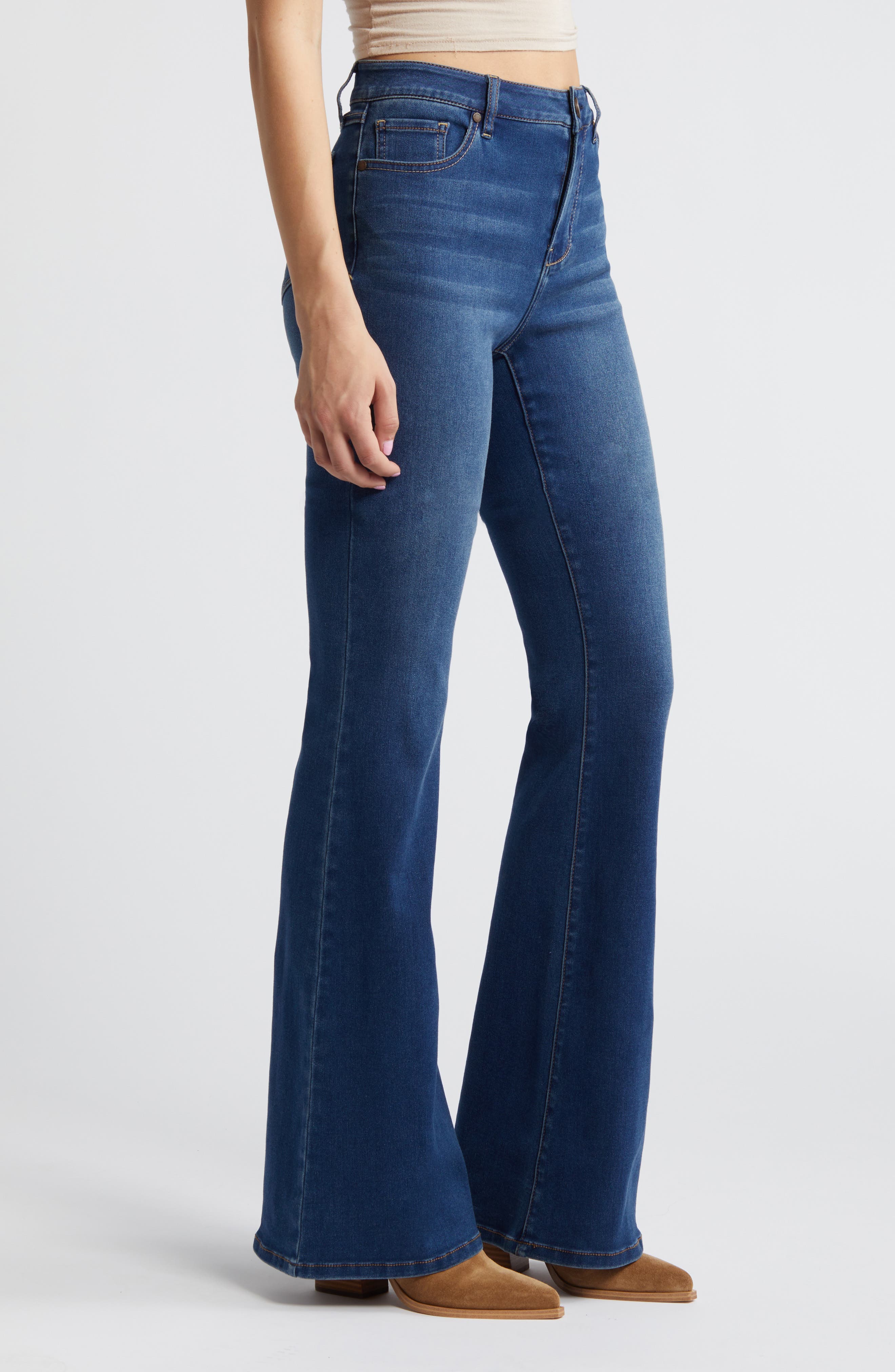 1822 Denim Butter Tall High Waist Slim Bootcut Jeans | Nordstrom