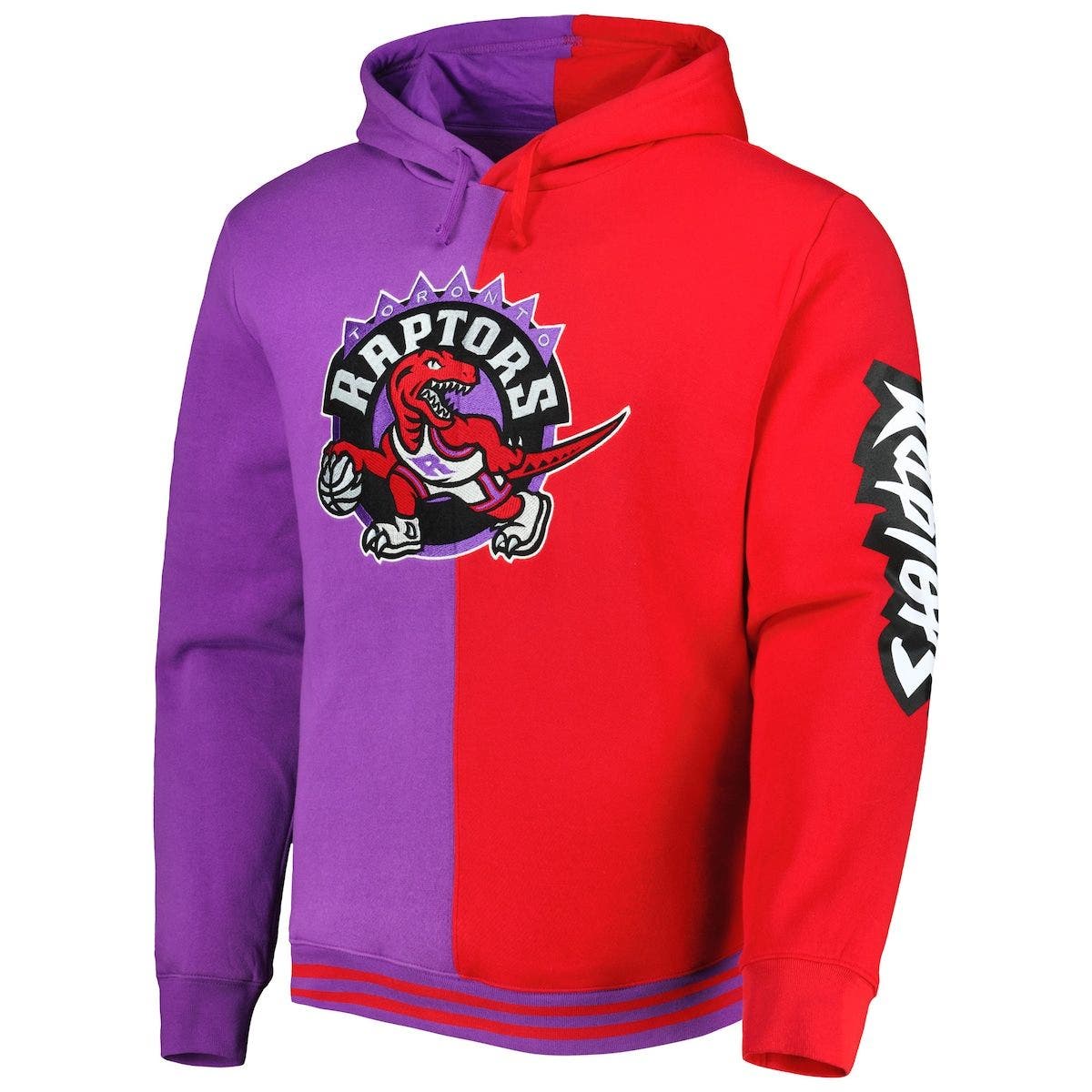 Mitchell & Ness Men's Mitchell & Ness Purple/Red Toronto Raptors Big ...