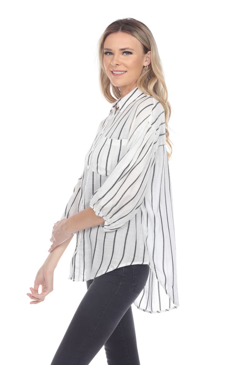 RAIN AND ROSE Collared Button Down Blouse | Nordstromrack