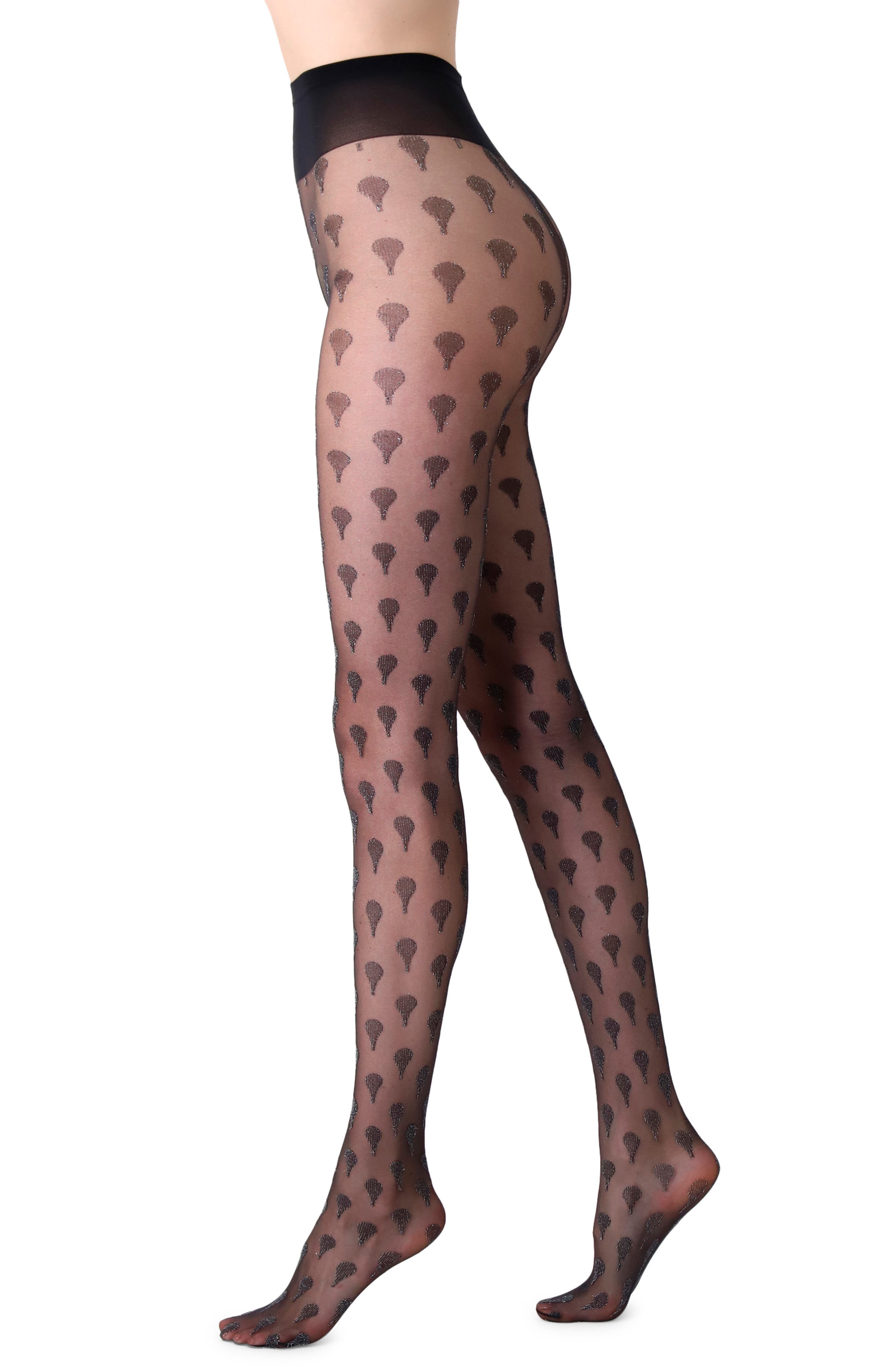 Oroblu Deluxe Metallic Pattern Sheer Tights | Nordstromrack