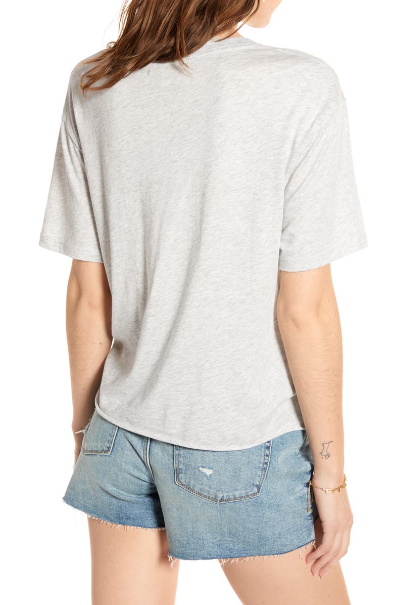 Treasure & Bond Knot Front Cotton Blend Tee | Nordstrom