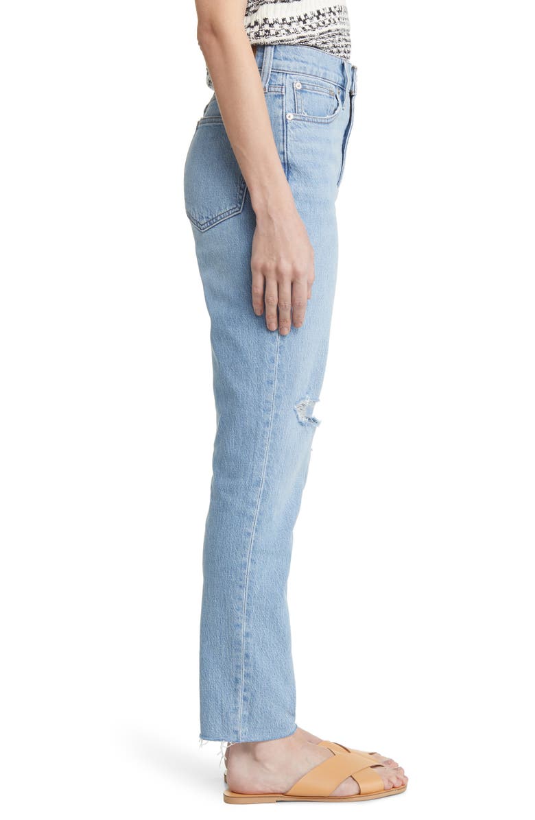 Madewell The Perfect High Waist Rip Tapered Jeans | Nordstromrack