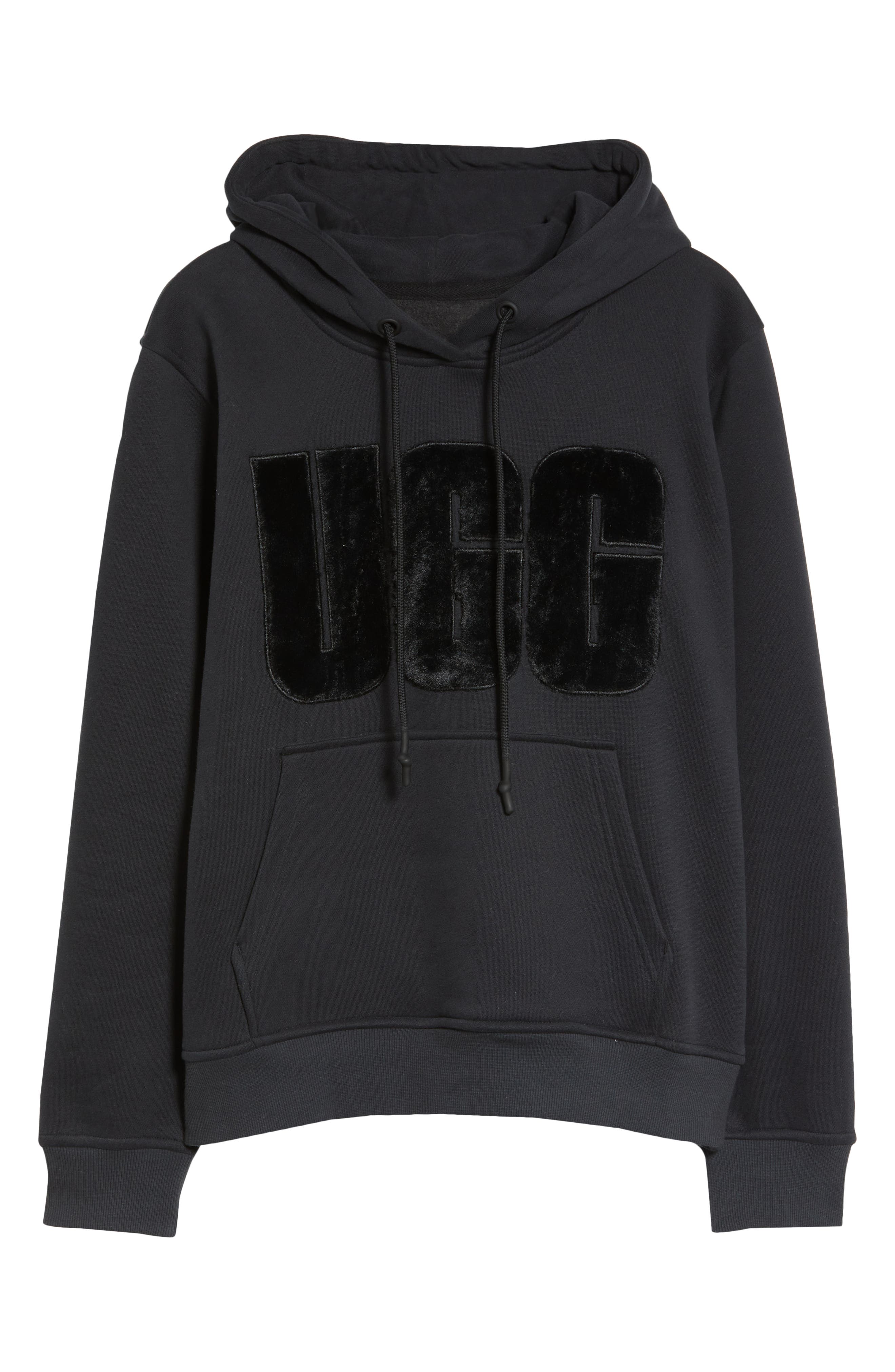 UGG® Rey Fuzzy Logo Hoodie | Nordstrom