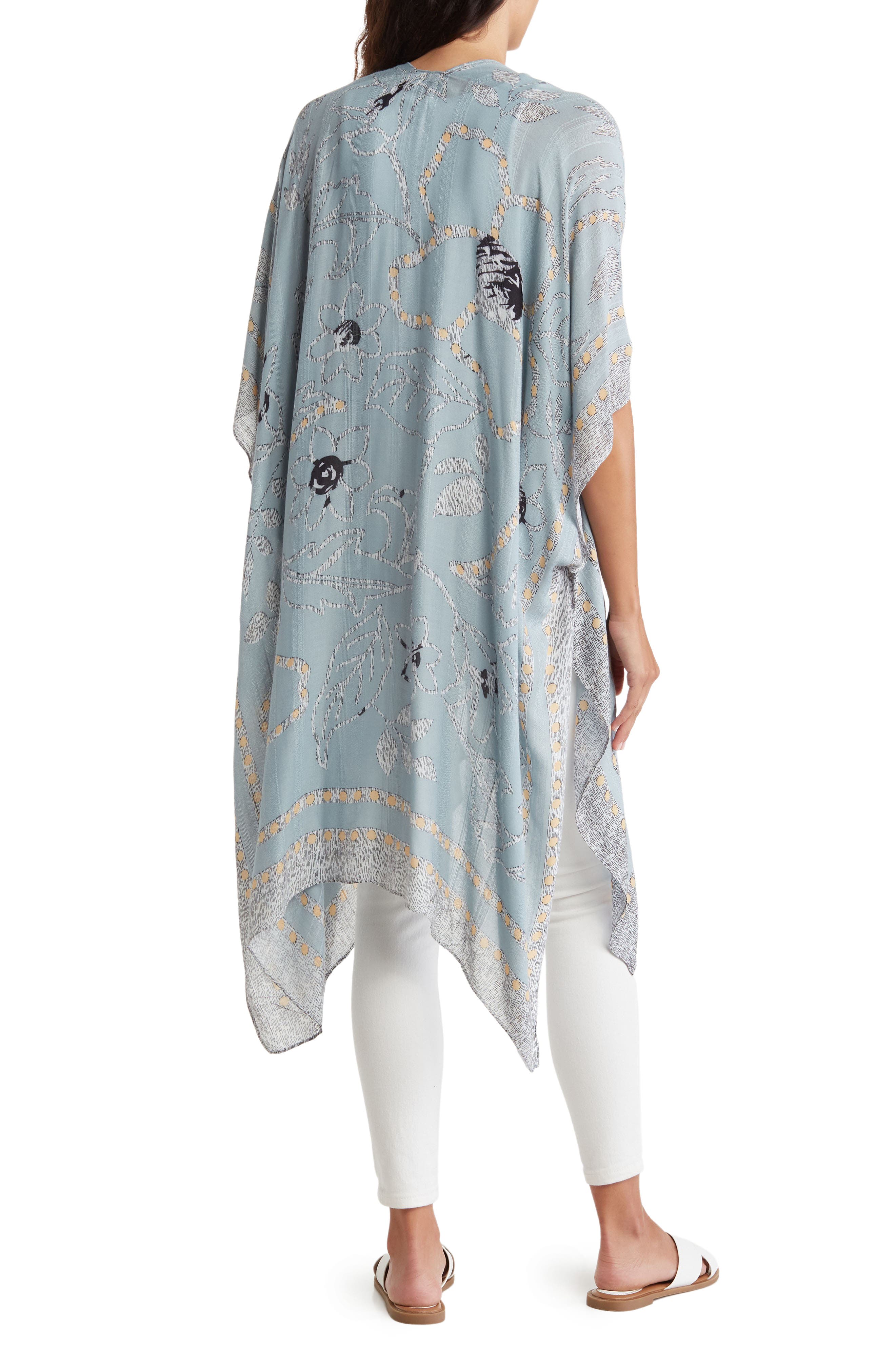 RACHEL Rachel Roy Mix Print Ruana | Nordstromrack