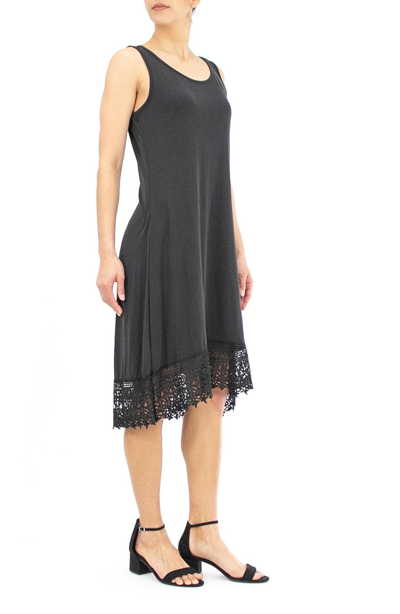 Nina Leonard High-Low Crochet Trim Dress | Nordstromrack