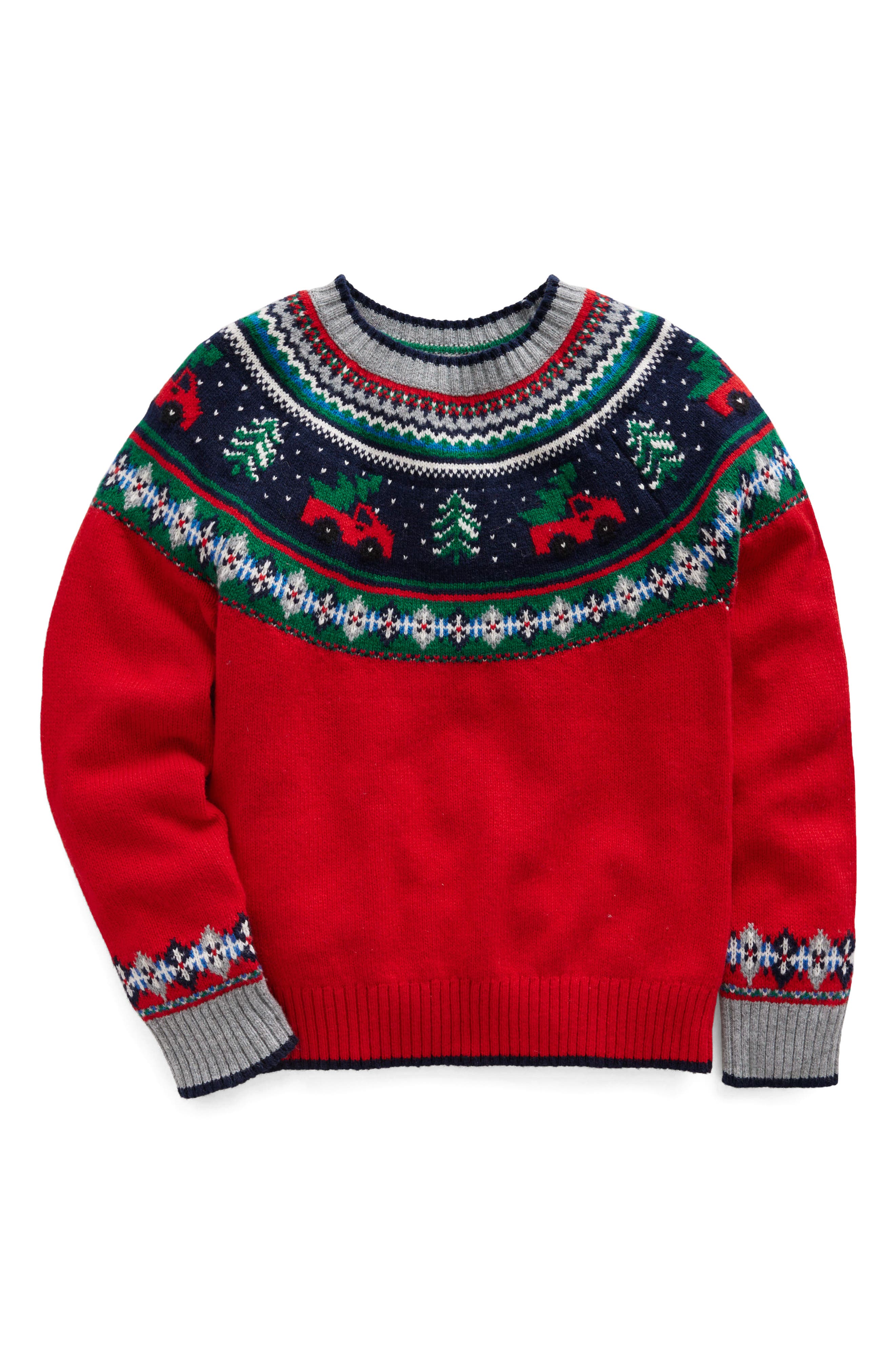 Mini Boden Kids' Fair Isle Crewneck Sweater | Nordstromrack