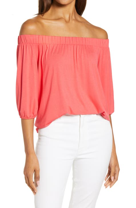 Women's Coral Tops | Nordstrom