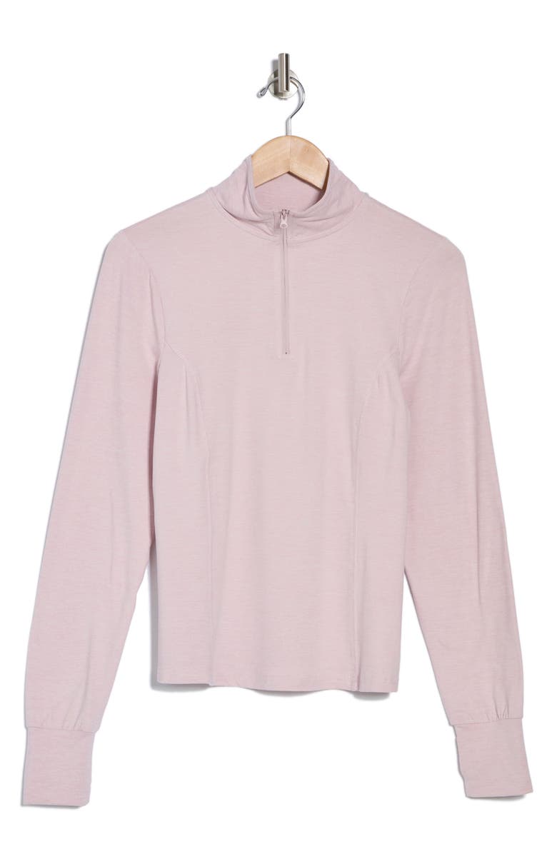 Jessica Simpson Long Sleeve Soft Jersey Quarter-Zip Top | Nordstromrack