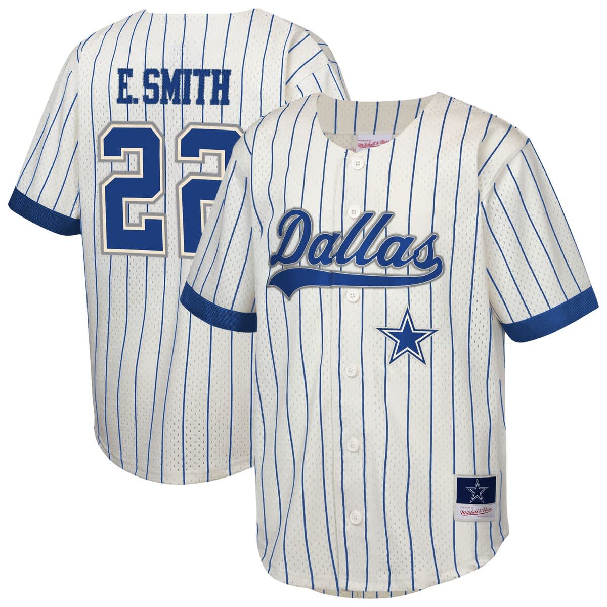 Mitchell & Ness Youth Mitchell & Ness Emmitt Smith Cream Dallas Cowboys ...