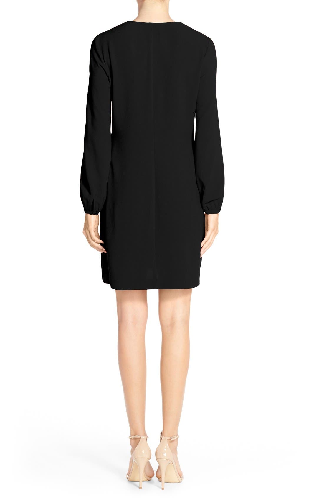 Charles Henry Crepe A-Line Dress | Nordstrom