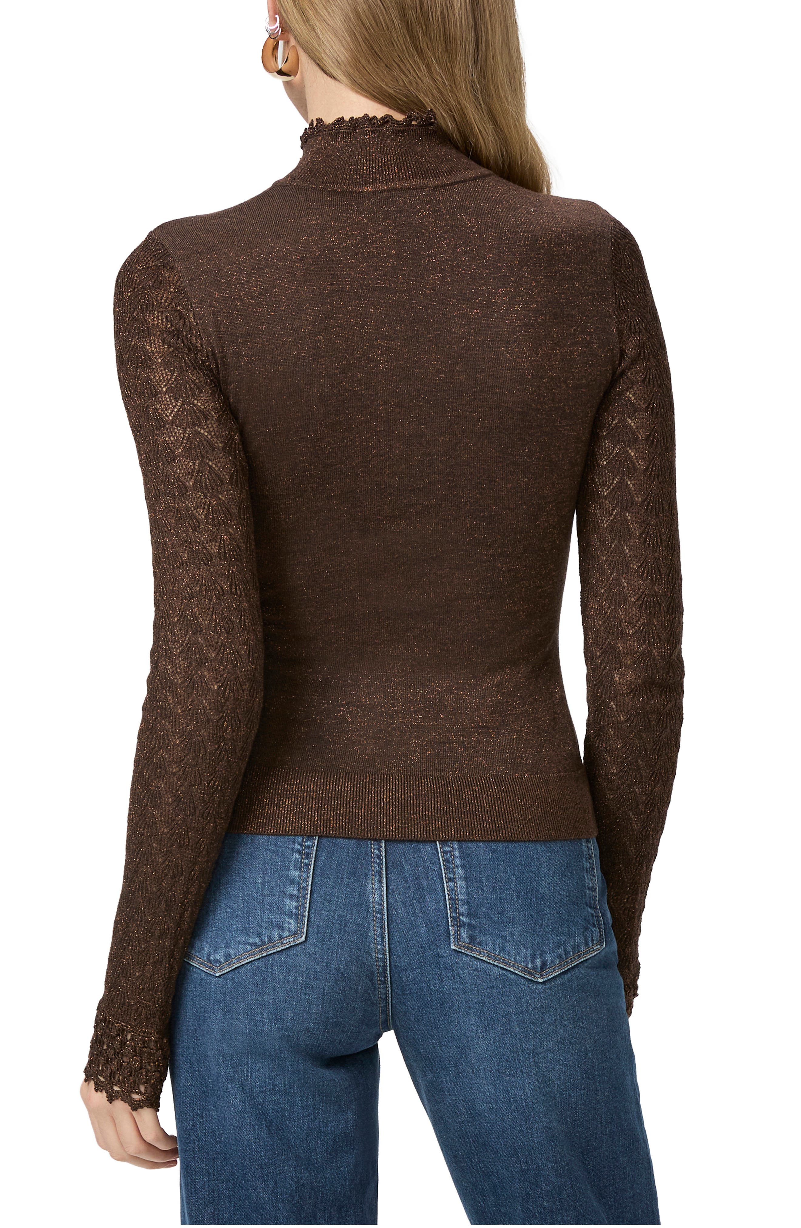 PAIGE Stephanie Metallic Knit Top | Nordstromrack