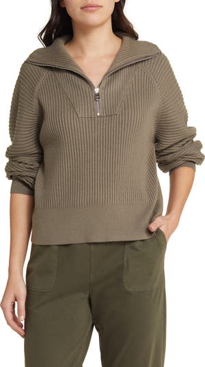 Varley Reid Rib Half Zip Sweater | Nordstrom