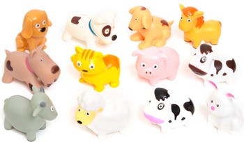 Boley Bath Toy Bucket Farm Animals 12Pc Playset | Nordstrom