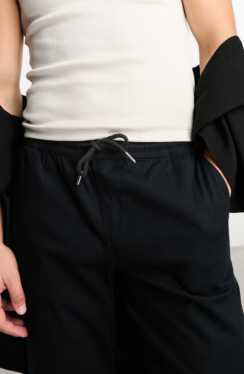 ASOS DESIGN Pull-On Drawstring Stretch Cotton Pants | Nordstrom
