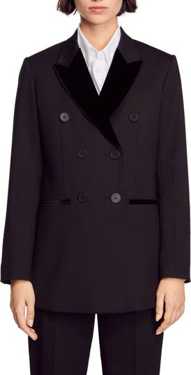 SANDRO Valois Wool Blend Blazer | Nordstrom