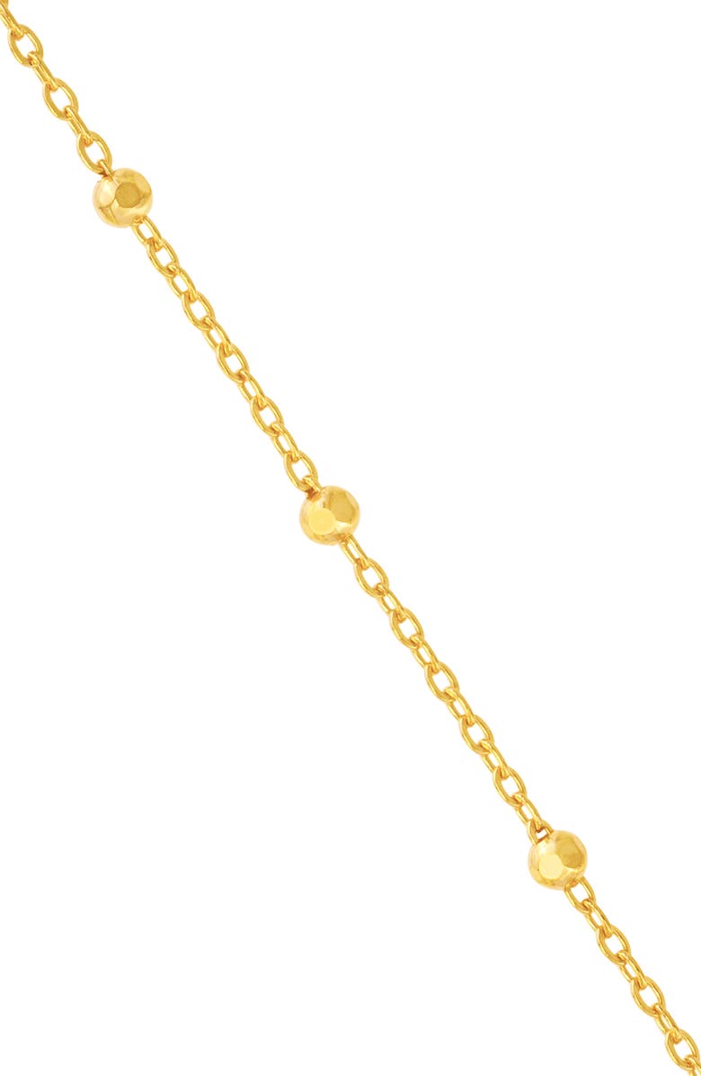 HAWLEY ST 14K Yellow Gold Saturn Chain Necklace | Nordstromrack