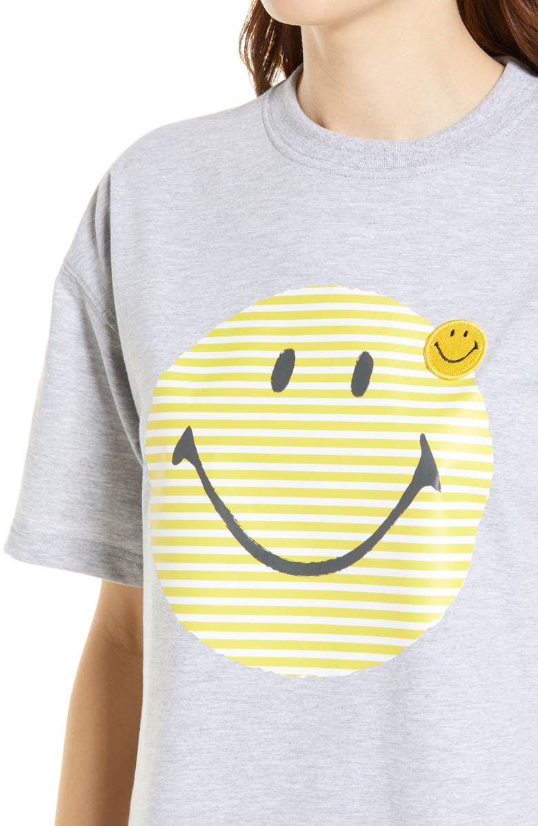 JOSHUAS Smiley® x JOSHUAS Smile Cotton T-Shirt Dress | Nordstromrack