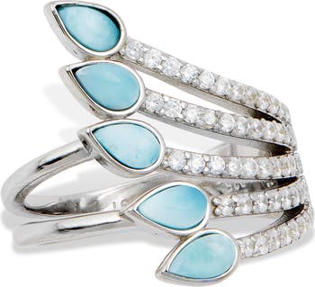 SAVVY CIE JEWELS Larimar Ring | Nordstromrack