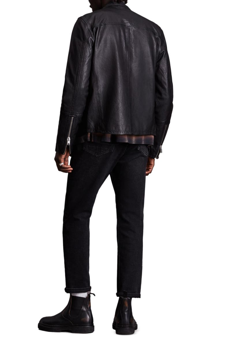 AllSaints Gates Leather Jacket | Nordstromrack