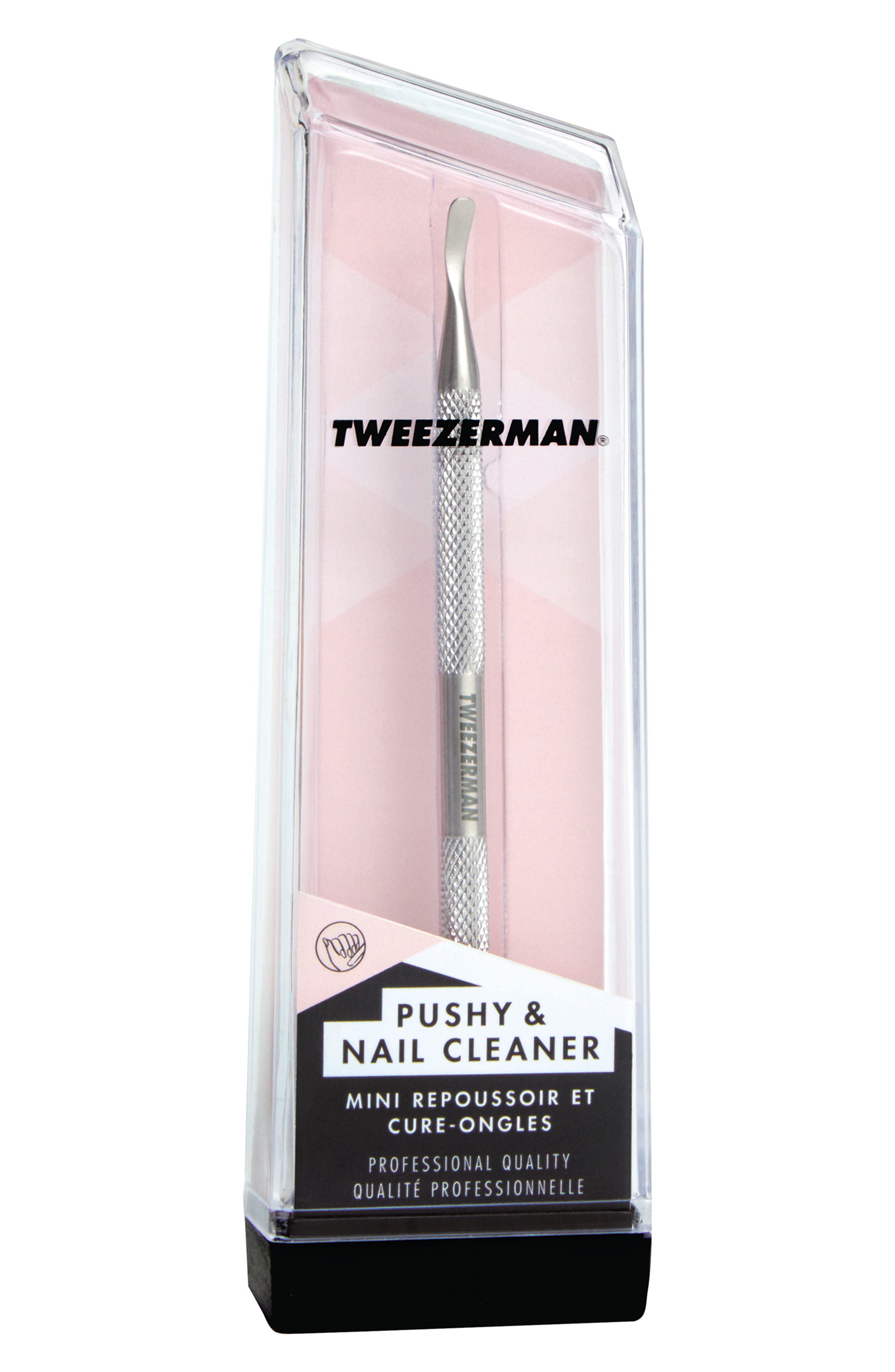 TWEEZERMAN 'Pushy® & Nail Cleaner' Stainless Steel Cuticle Pusher ...
