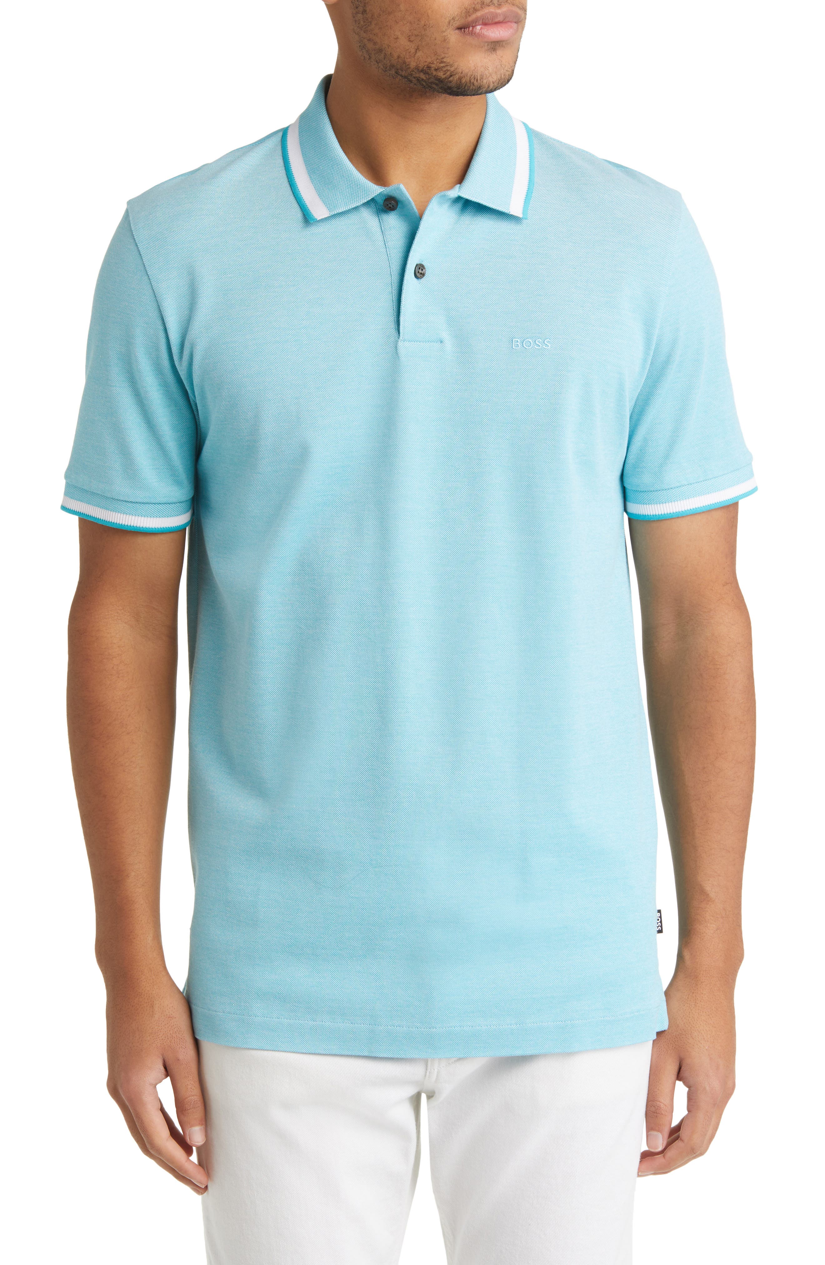 Parlay Tipped Cotton Polo (Men) | Nordstromrack