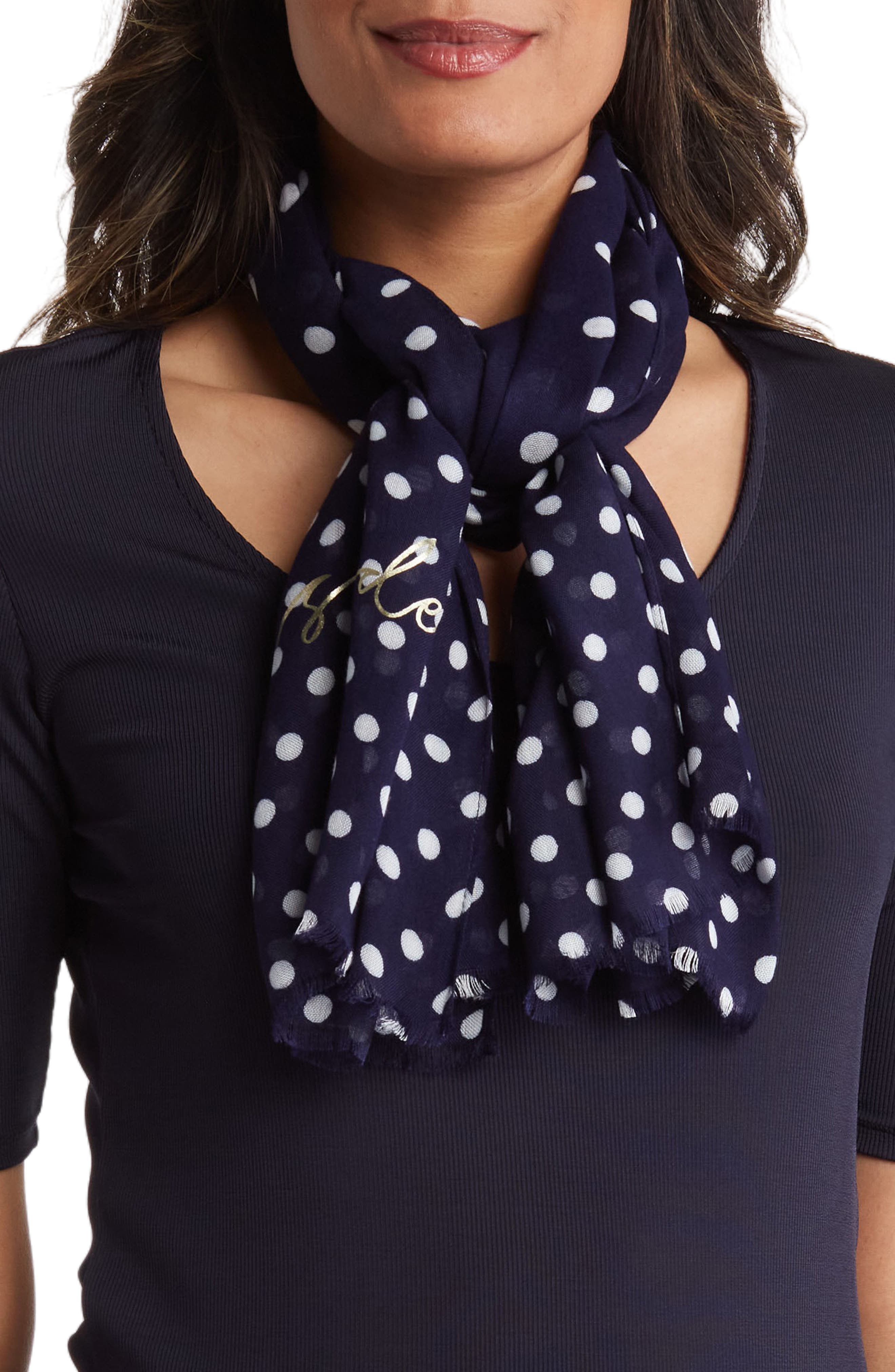 Kate Spade New York mixed dot oblong scarf | Nordstromrack