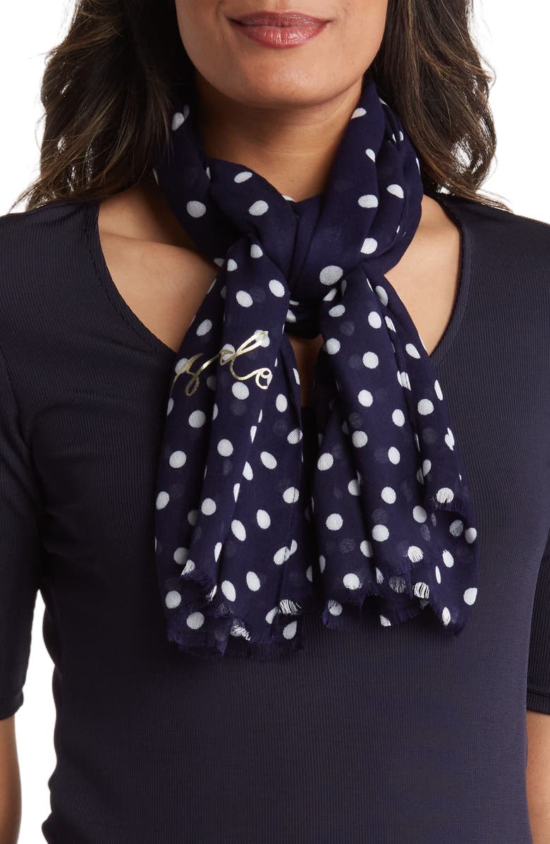 Kate Spade New York mixed dot oblong scarf | Nordstromrack